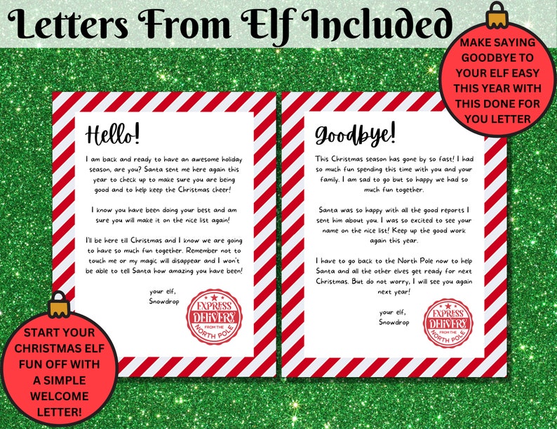 Printable Christmas Elf Kit, Elf Activity Kit, Easy Elf Ideas, Elf ...