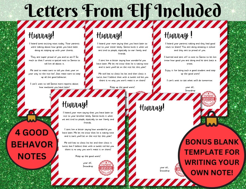 Printable Christmas Elf Kit, Elf Activity Kit, Easy Elf Ideas, Elf ...