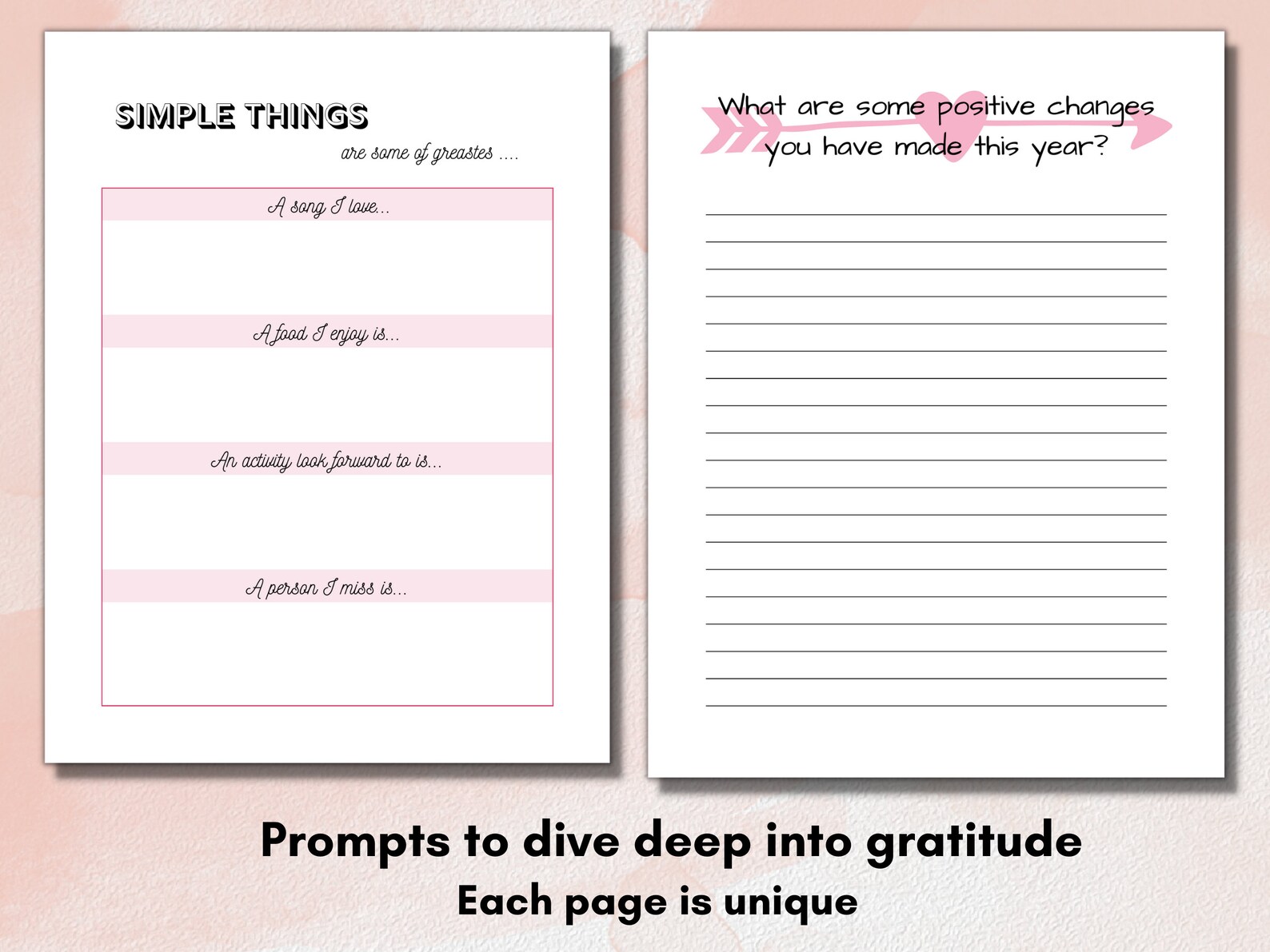 Printable Gratitude Journal Self Care Journal Mental Health - Etsy