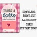 Valentine Printable Teacher Gift Card Holder, Valentine Teacher Card ...