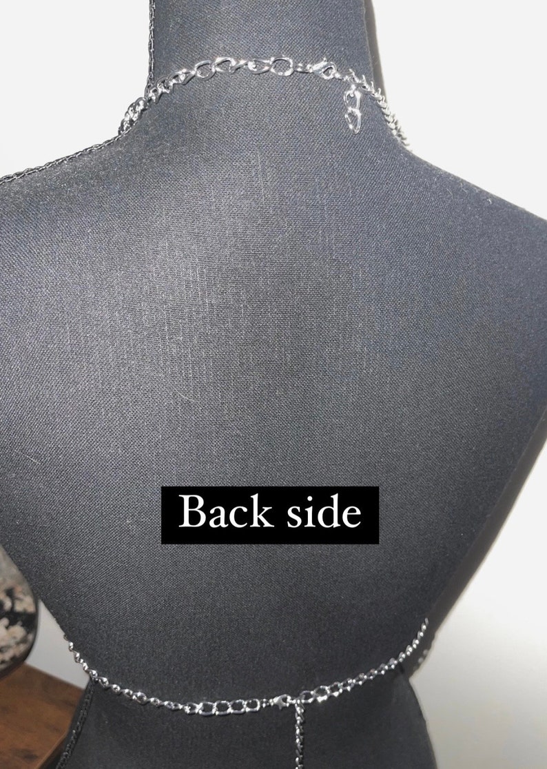 Chain Bra - Silver, Festival Rave Chain Bra, Vegas Pool Wear, Edc ...