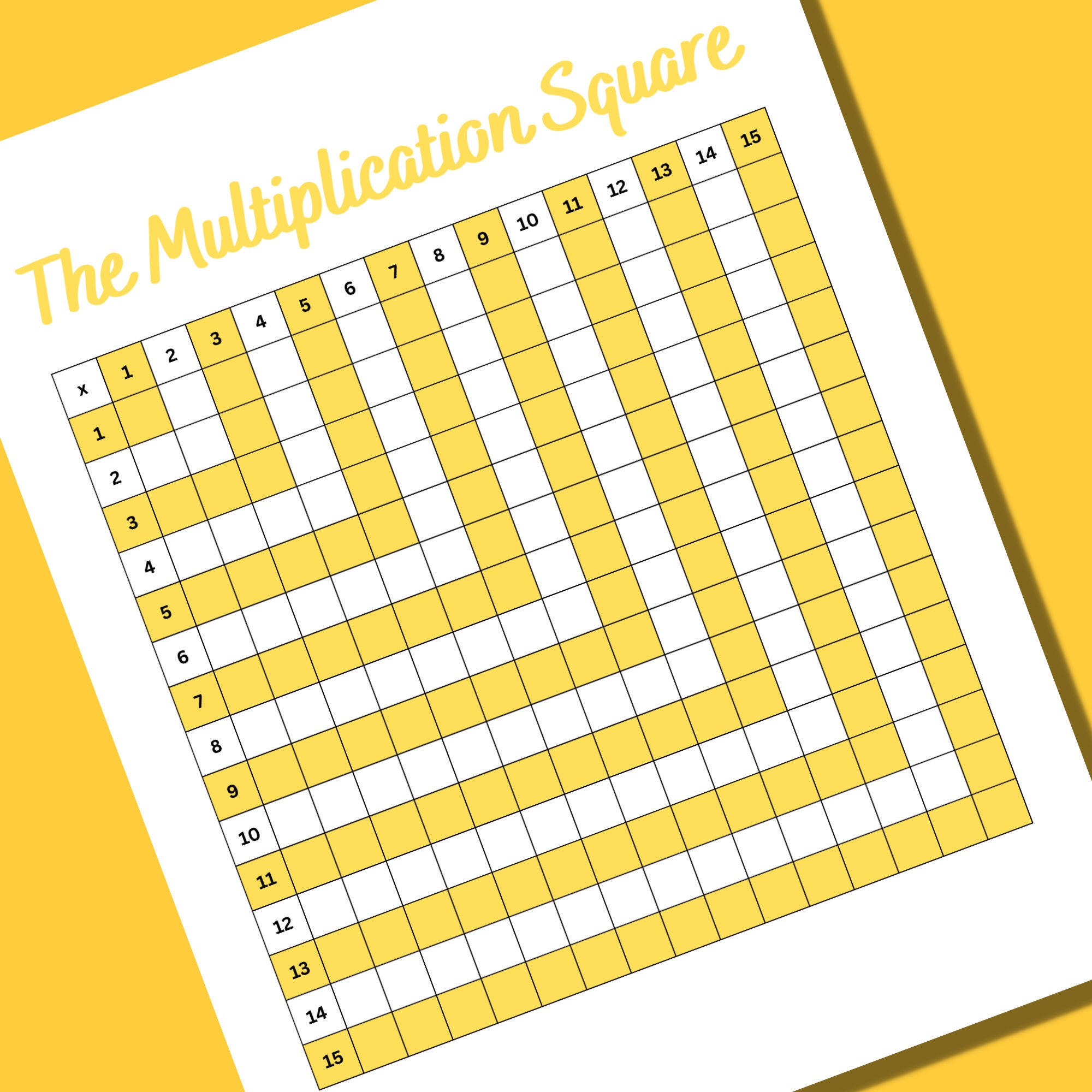 MEGA Multiplication Square Bundle 10 Printable Multiplication - Etsy