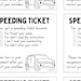 Speeding Tickets for School Work | Digital PDF - Etsy