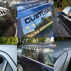E46 Rear Window Vents for Drift, Style or Dog Safety. Made Out of 4mm ...