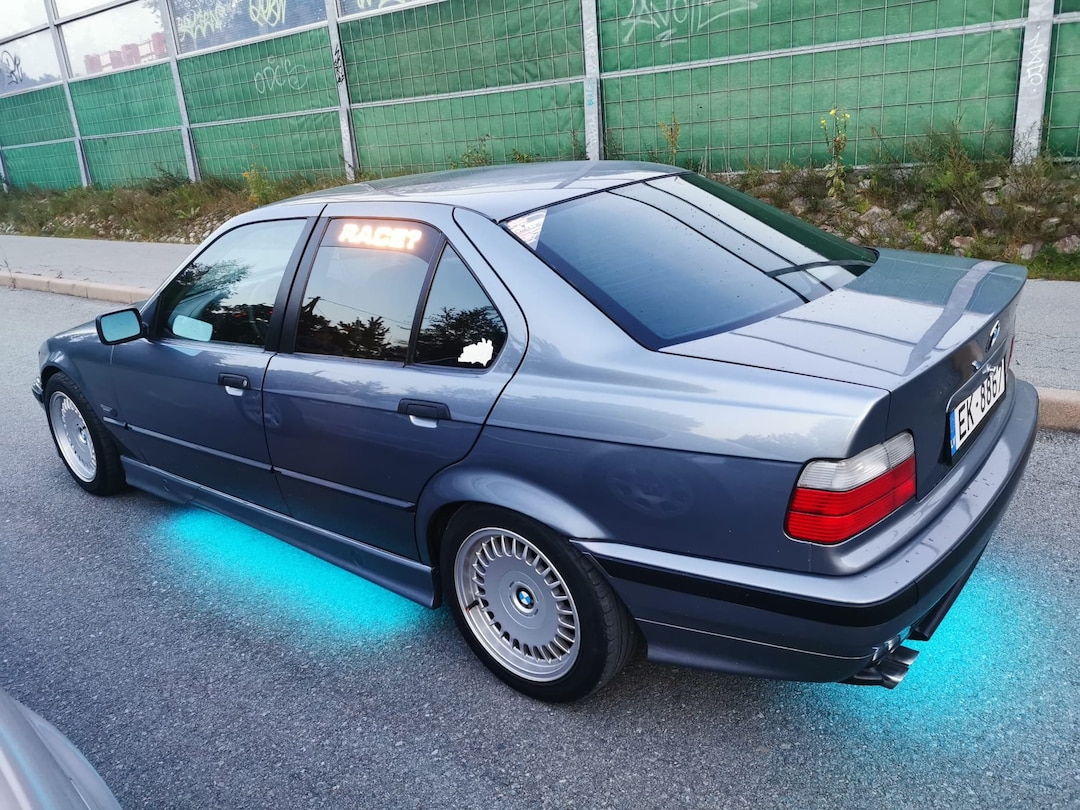 E36 LED RACE Window Vents for Style Drift BMW Acrylic Transparent Sedan ...