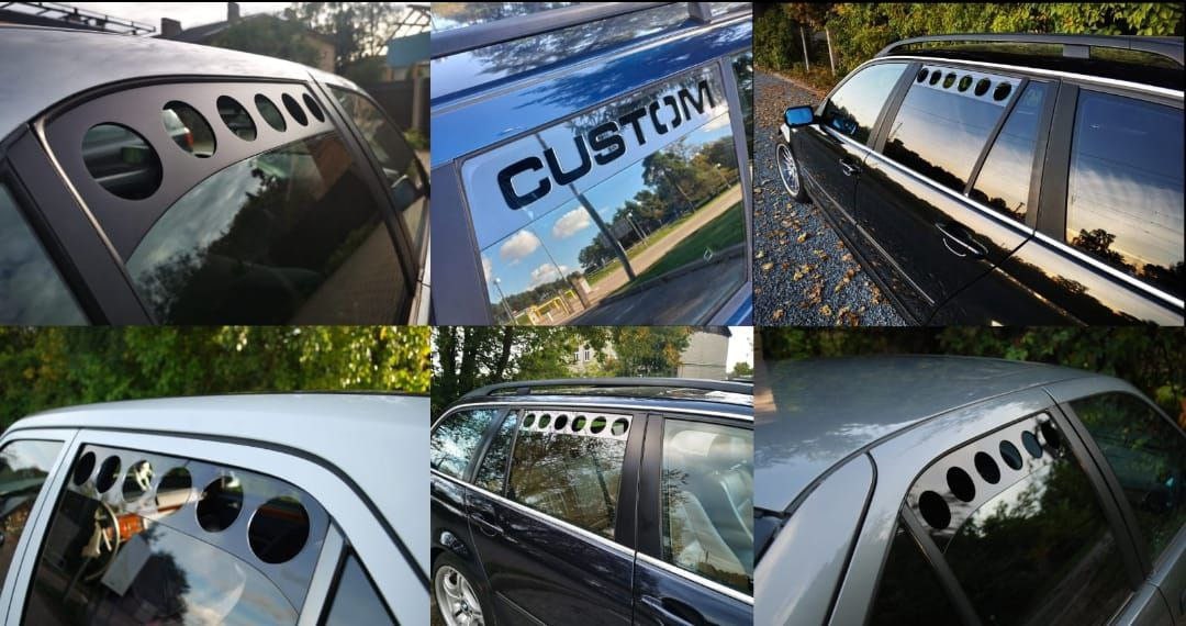 BMW E39 Touring Rear Window Vents for Drift Smoke Ventilation and Dog ...