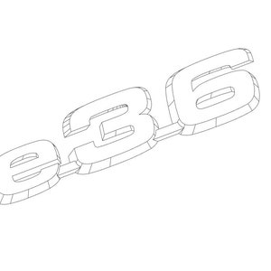 E36 3D Printable Badge With Magnet Openings STL OBJ Digital File - Etsy