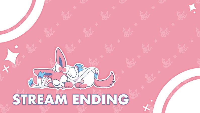 Pokemon Sylveon Eeveelution Themed Twitch Overlay Pack for - Etsy