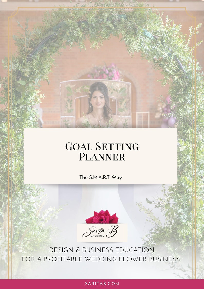 SMART Goals Template, Goal Setting Printable, Goal Planning Sheet for Wedding Floral Business ...