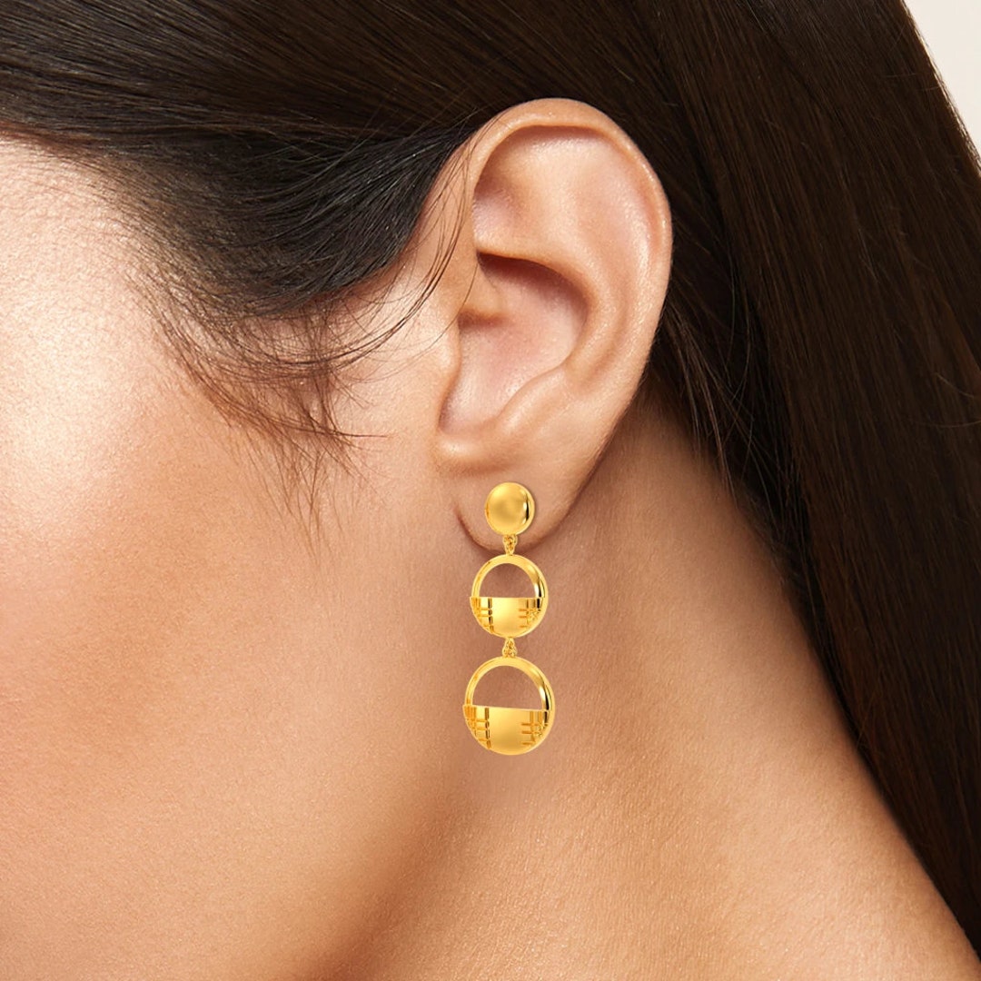 14kt Solid Gold Dangle Earrings Women Fashion Earrings Christmas T For Women Minimalist