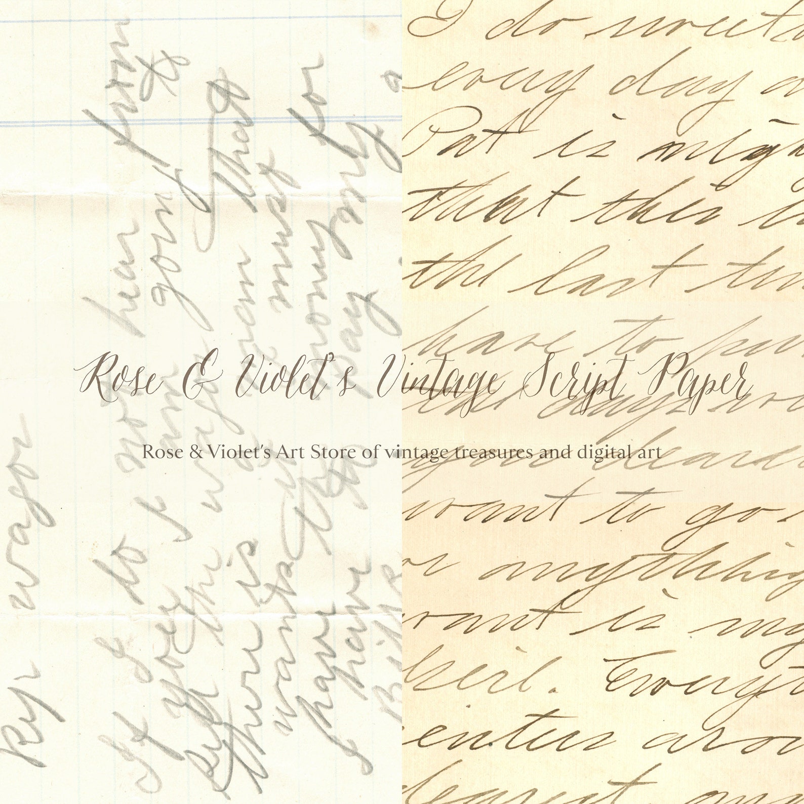 Vintage Script Papers Antique Script Papers Digital Papers - Etsy