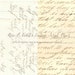 Vintage Script Papers, Antique Script Papers, Digital Papers, Vintage ...
