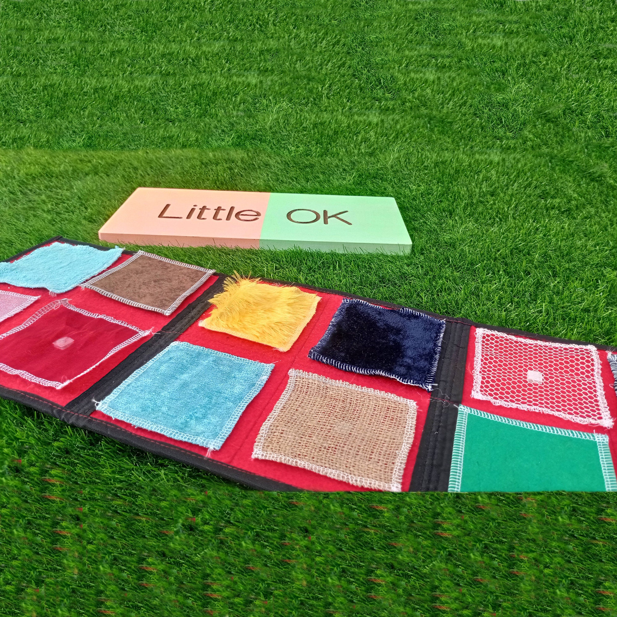 Touchables Sensory Squares Book, Textured Removable Squares, Toddler ...