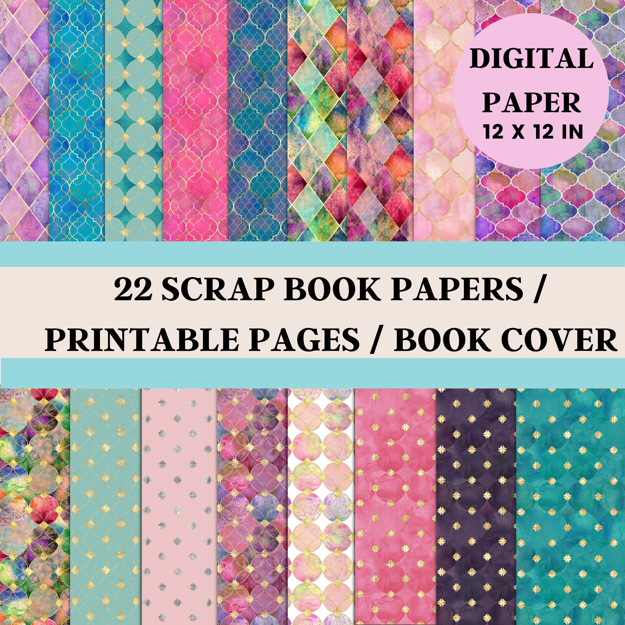 Digital Paper Pattern 22 Paper Pattern Printable Paper - Etsy