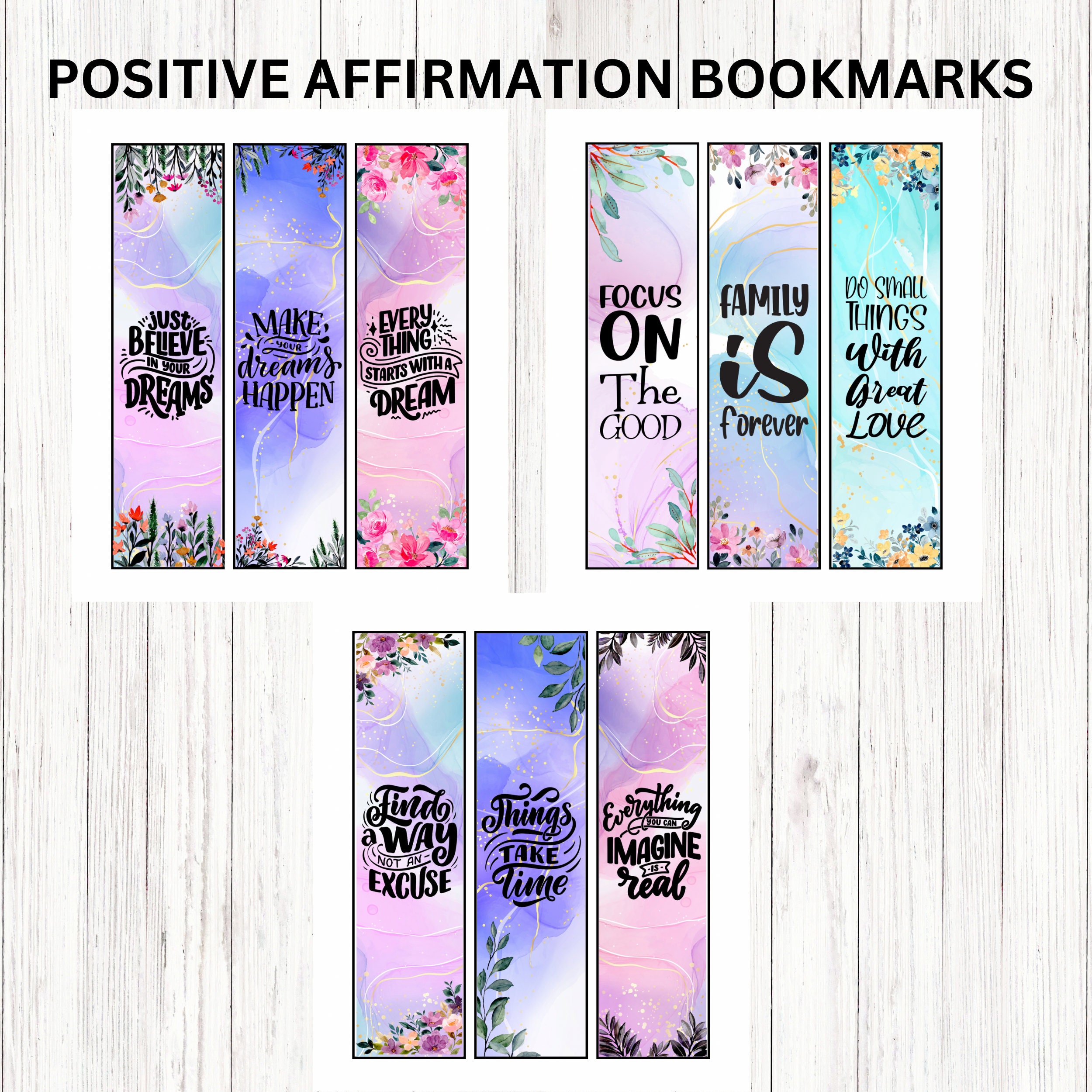 Free Printable Affirmation Bookmarks at Walter Lawrence blog