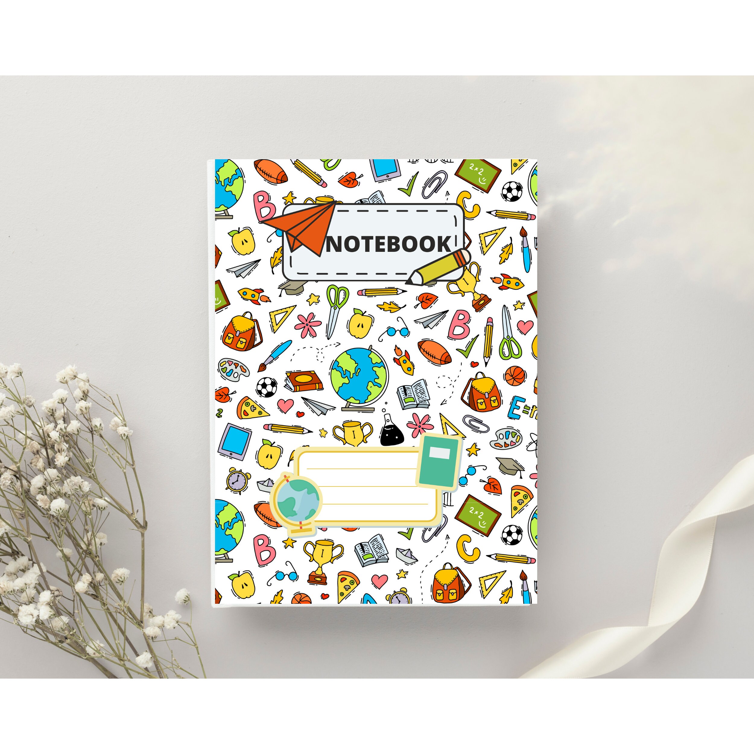 Printable Book Cover, 8.5x11 Inches Book Cover, Back to School, 9 Kids ...