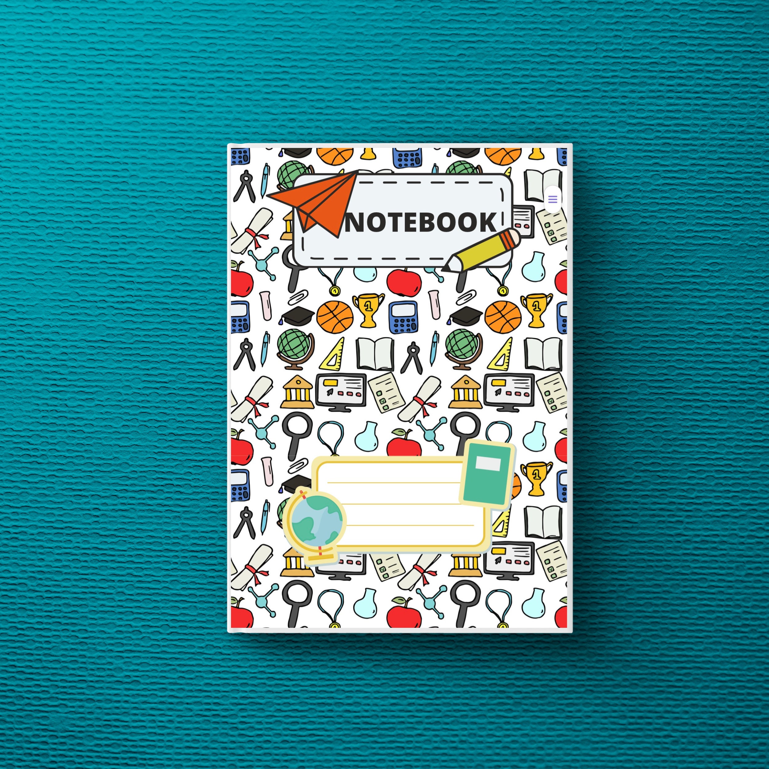 Printable Book Cover, Kids Coloring Book Cover, Back to School, 9 ...