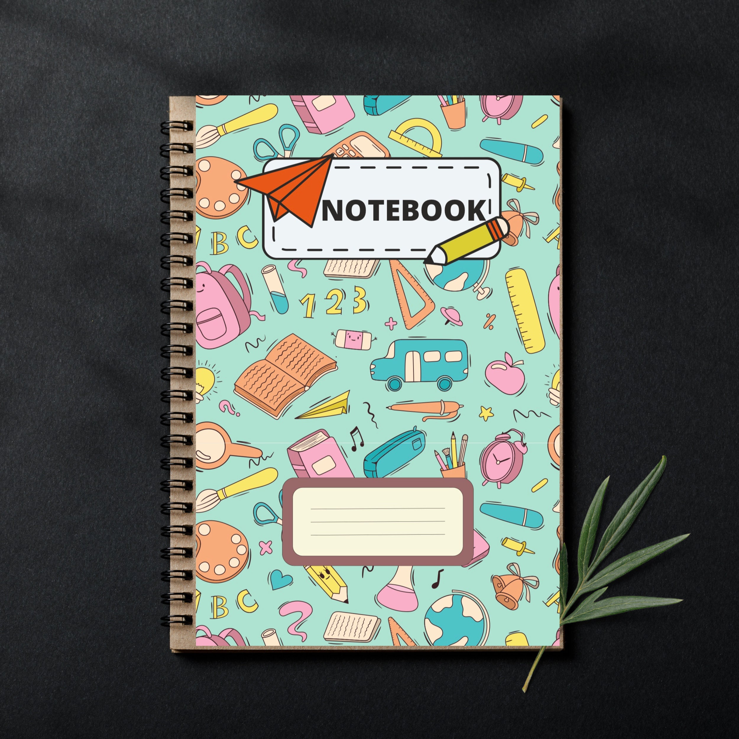 Printable Book Cover, Kids Coloring Book Cover, Back to School, 9 ...