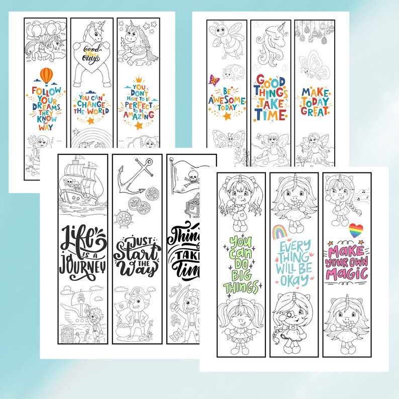 Printable Bookmarks, Affirmation Bookmarks, Positive Quote Bookmarks ...