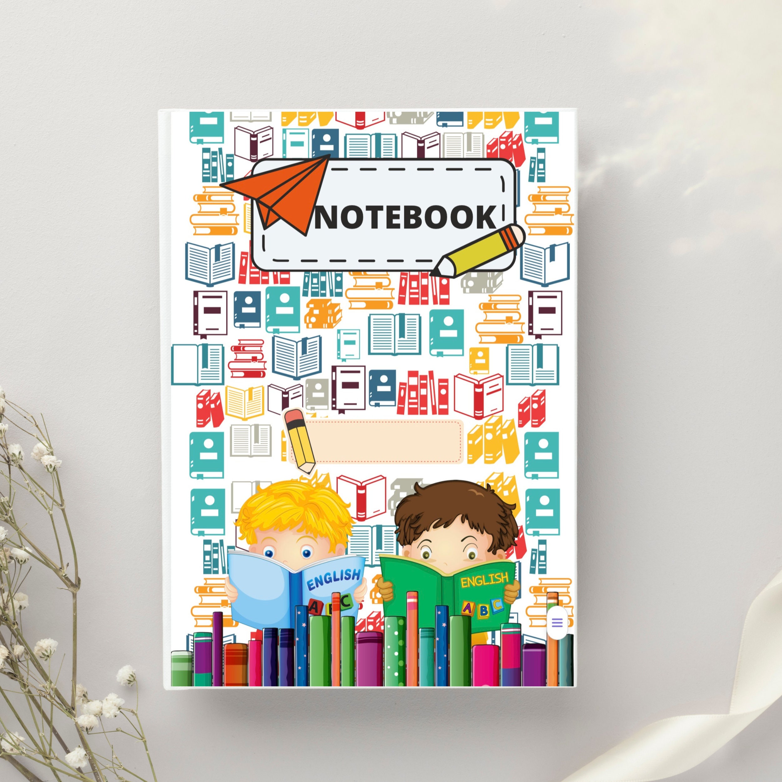 Printable Book Cover, Kids Coloring Book Cover, Back to School, 9 ...