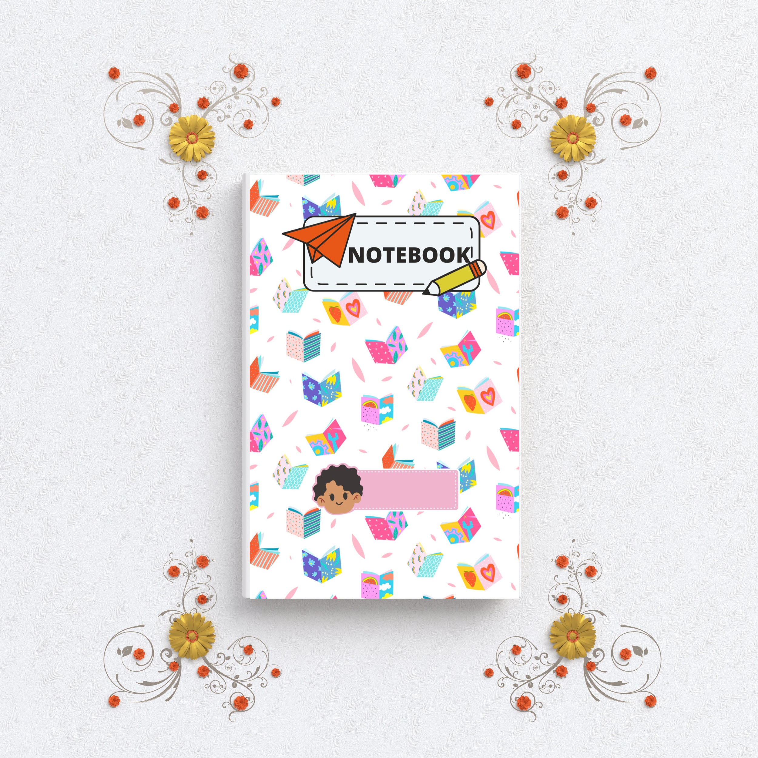 Printable Book Cover, Kids Coloring Book Cover, Back to School, 9 ...