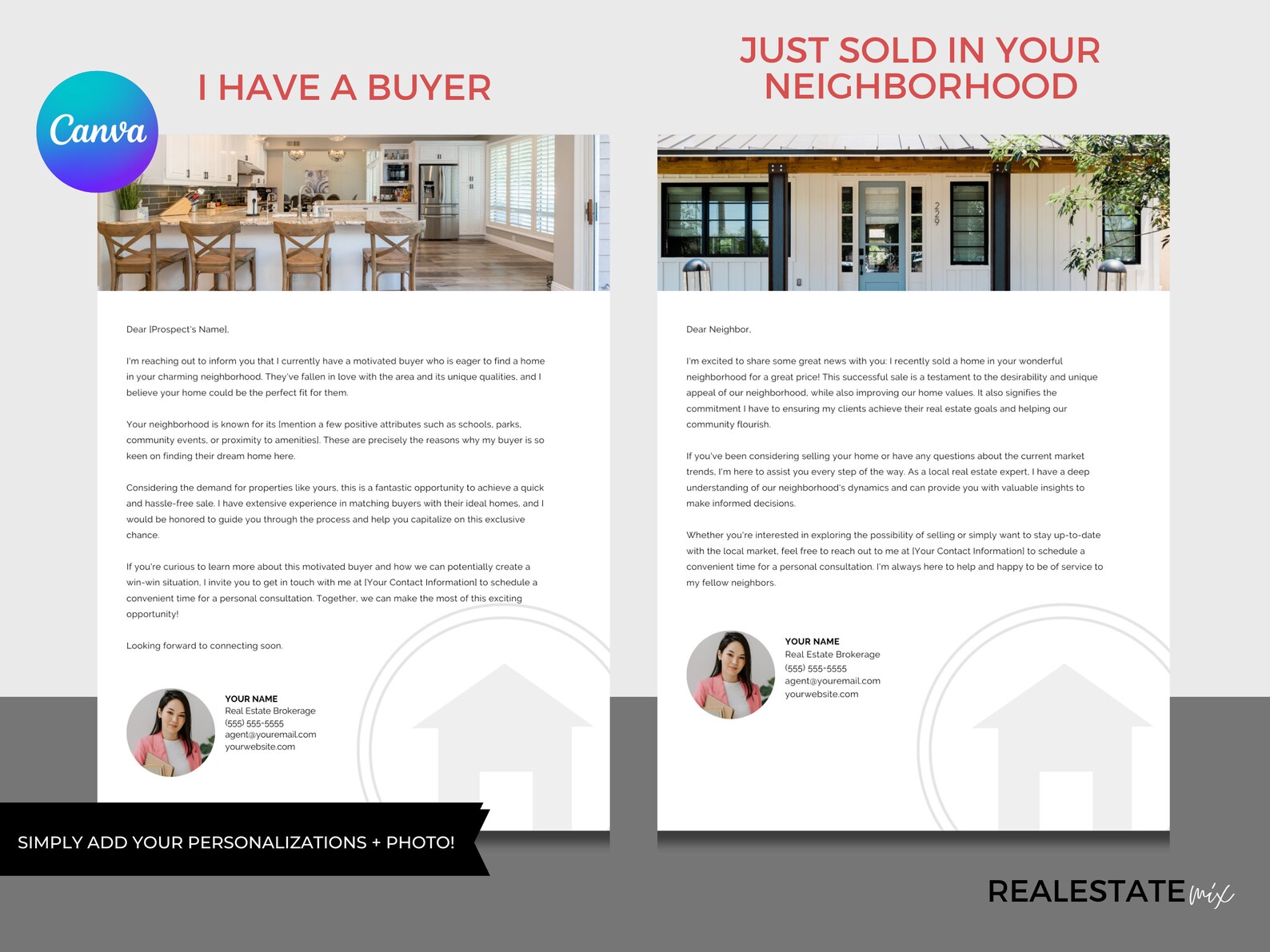 10 Real Estate Prospecting Letters Package, Lead Generation Letters ...