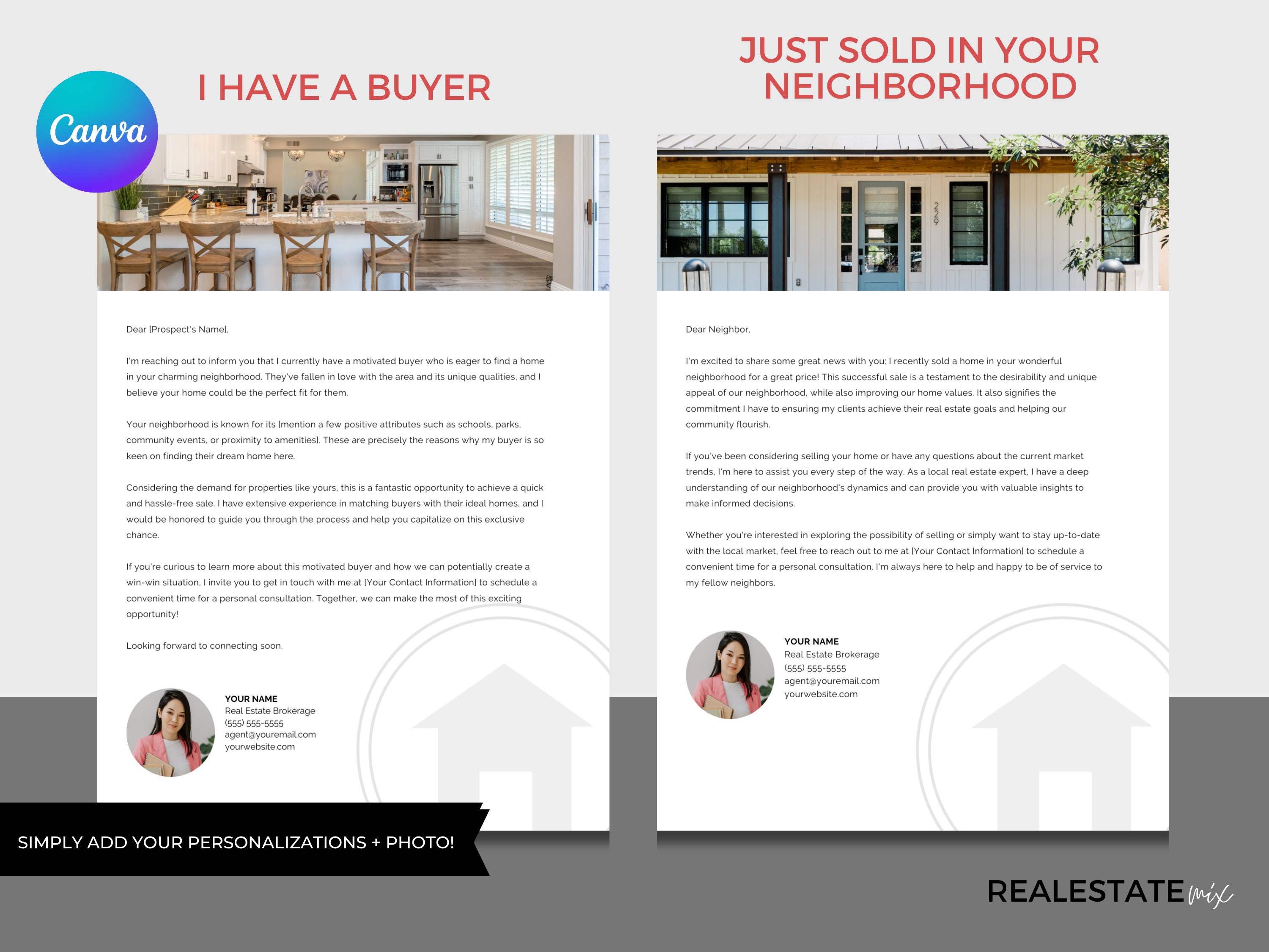 10 Real Estate Prospecting Letters Package, Lead Generation Letters ...