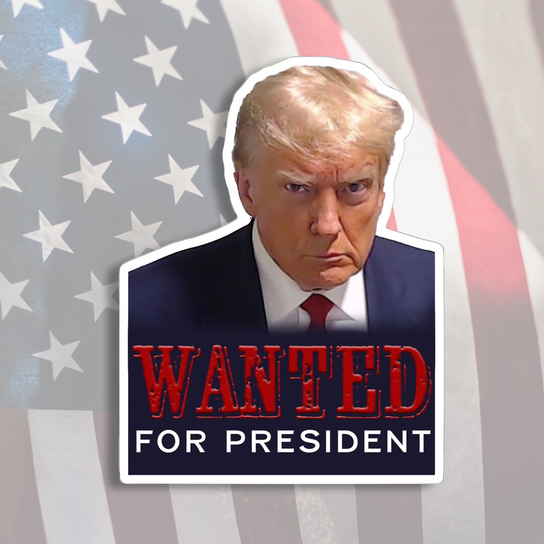 Trump Mugshot Sticker | Republican Sticker | MAGA | Political - Etsy