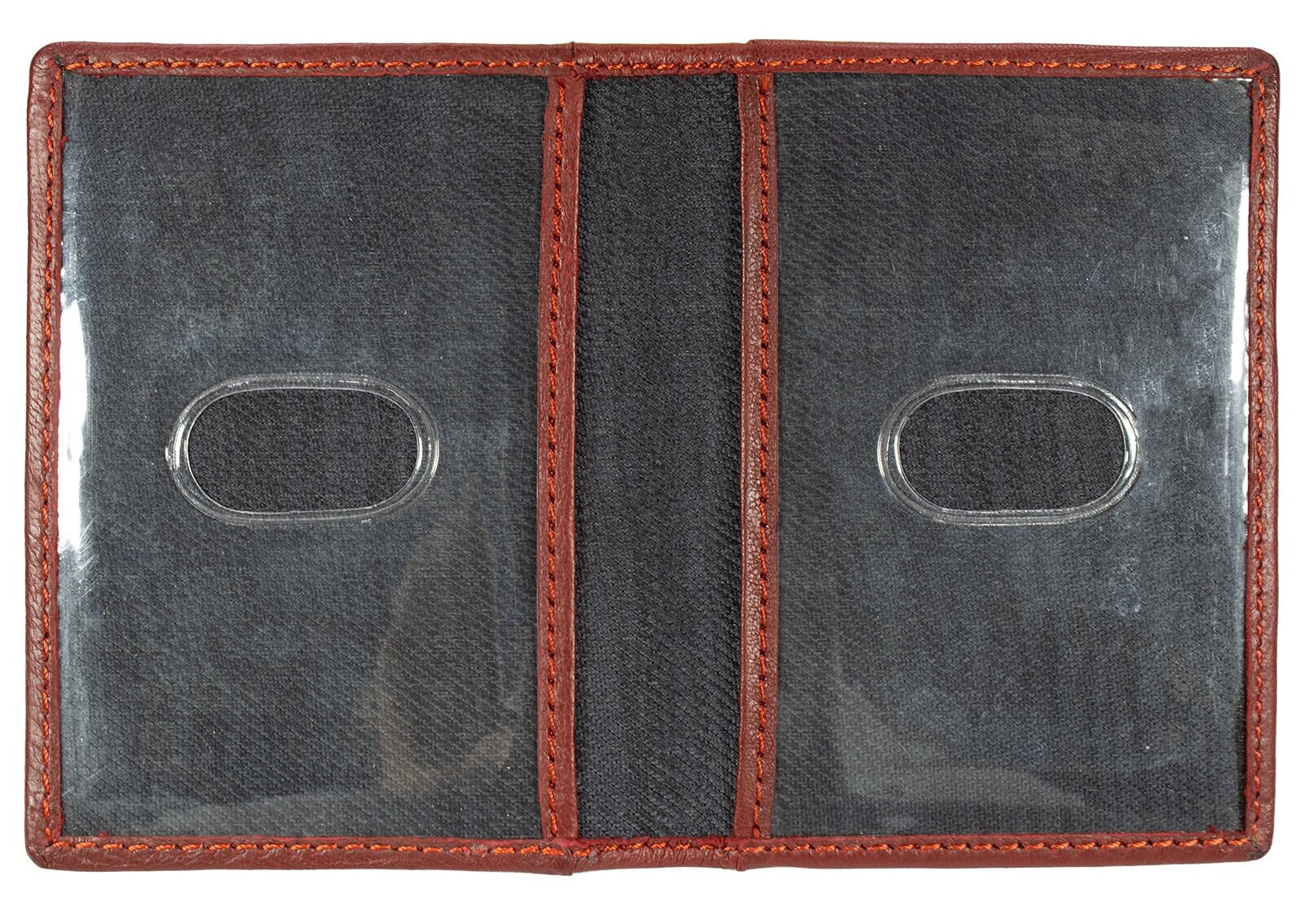 Genuine Leather Credit Card Caseid Window Pocketoffice - Etsy