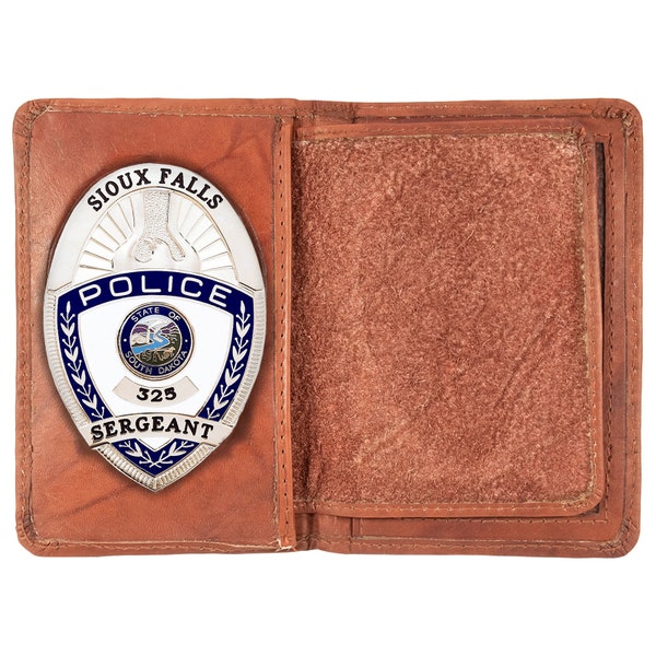 Law Enforcement Leather Badge Holder - Etsy