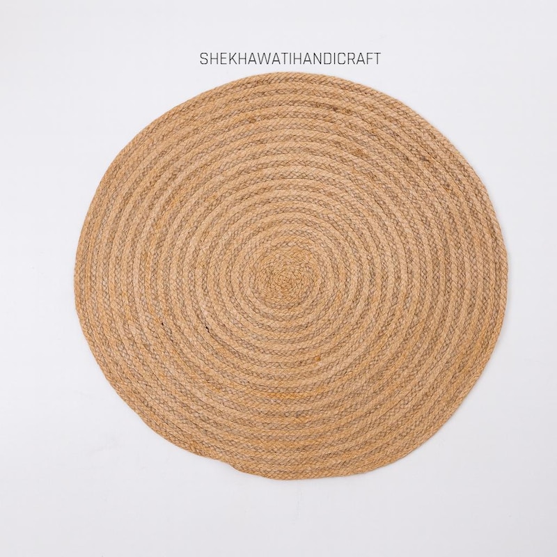 Round Jute Table Mat - Etsy UK