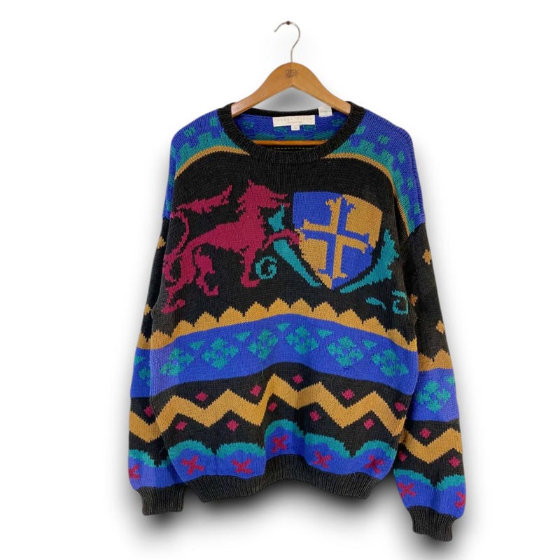 Vintage Perry Ellis Sweater - Etsy