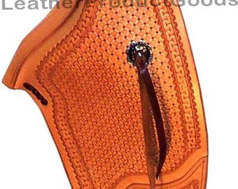 Custom Made Western Saddle Tapaderos Stirrups Leather Handmade Sewn ...