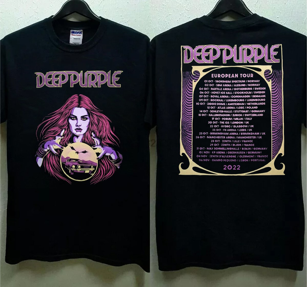 Deep Purple European Tour 2022 T-Shirt, Deep Purple T-Shirt sold by ...