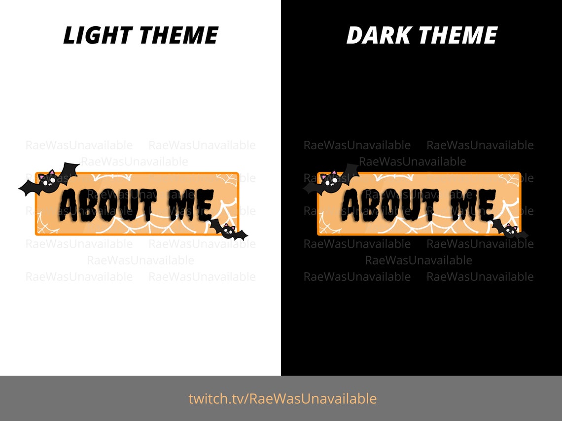 Halloween Bat Twitch Panels / Cute Bat Twitch Panels / Twitch Bat ...