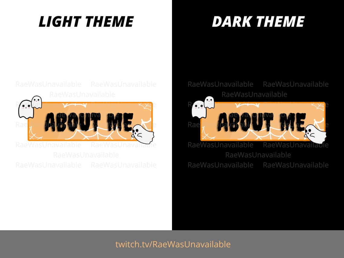 Halloween Ghost Twitch Panels / Cute Ghost Twitch Panels / Twitch Ghost ...