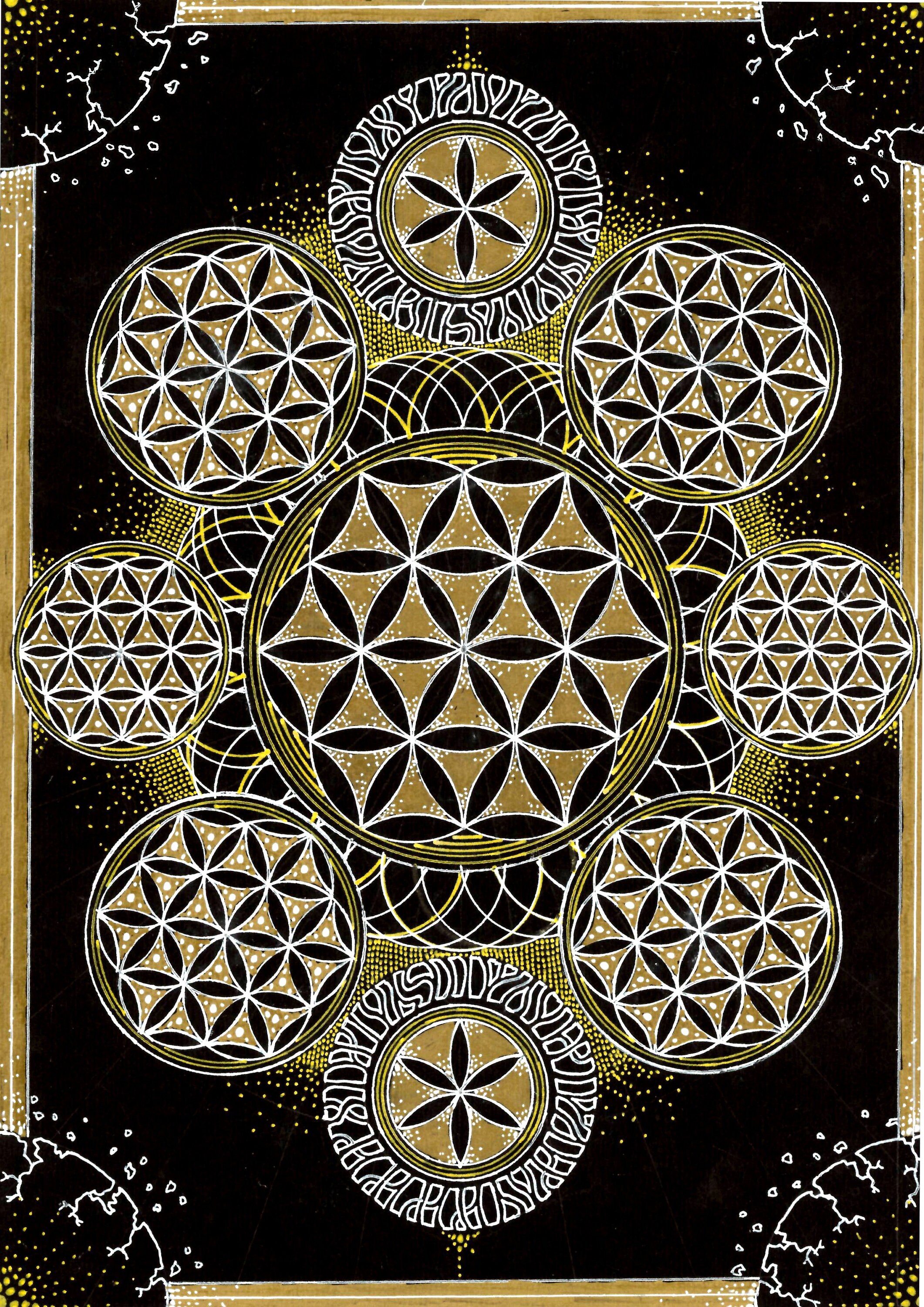 Mandala Art Augmented digital Print - Etsy