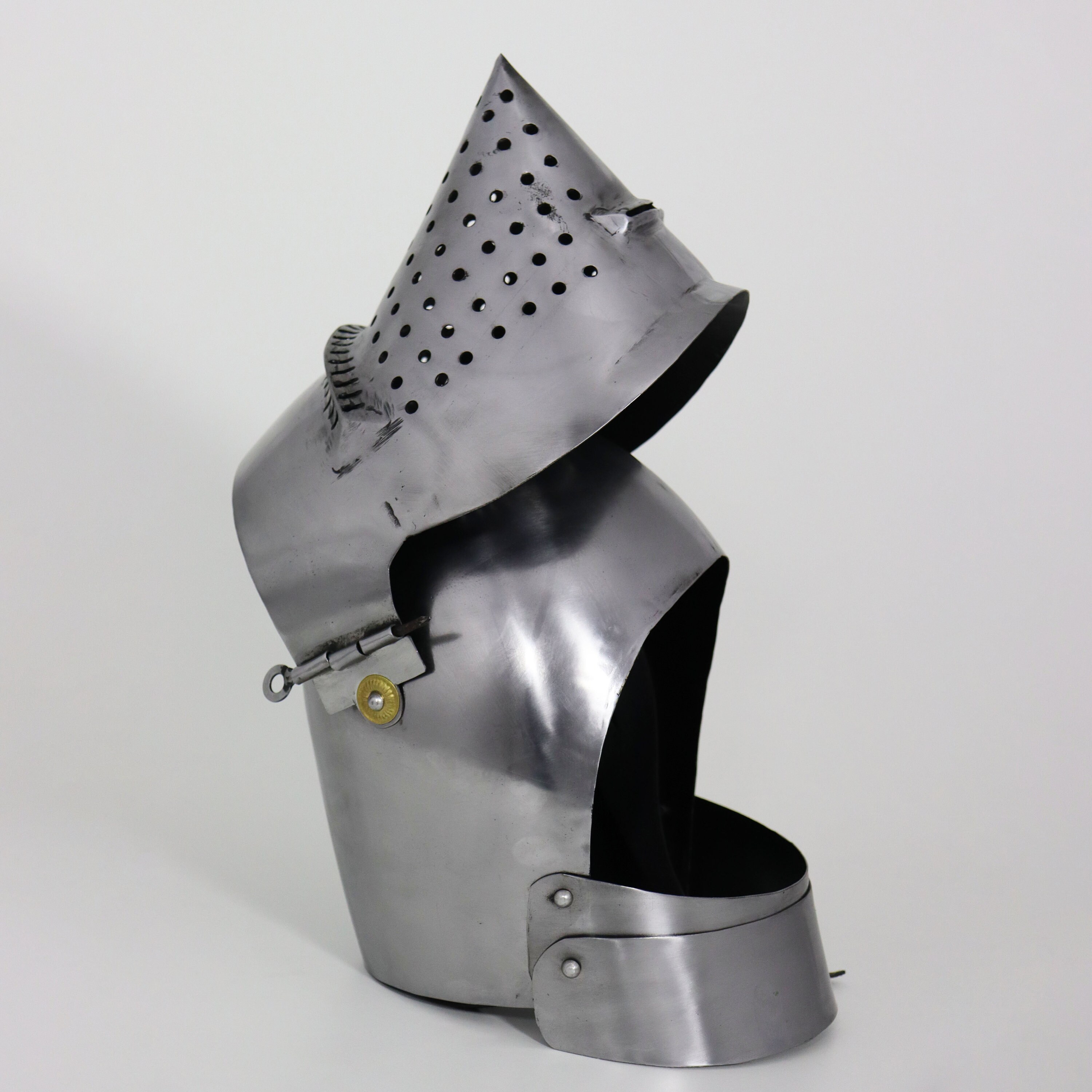 Medieval Pigface Fully Functional - 20 Gauge Steel Head Armor - Battle ...