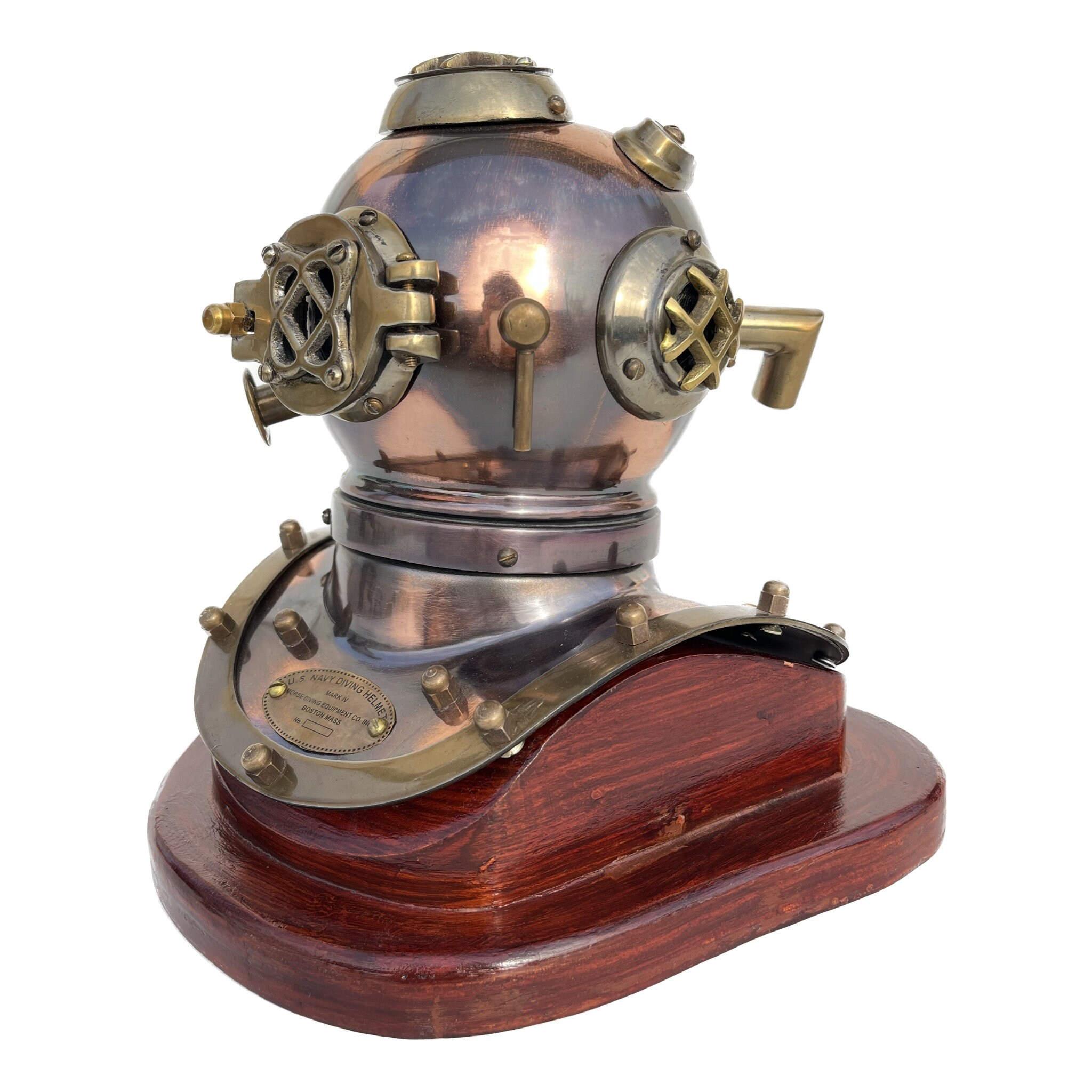 Marine Scuba Divers Helmet Solid Steel & Brass Diving Helmet Miniature ...