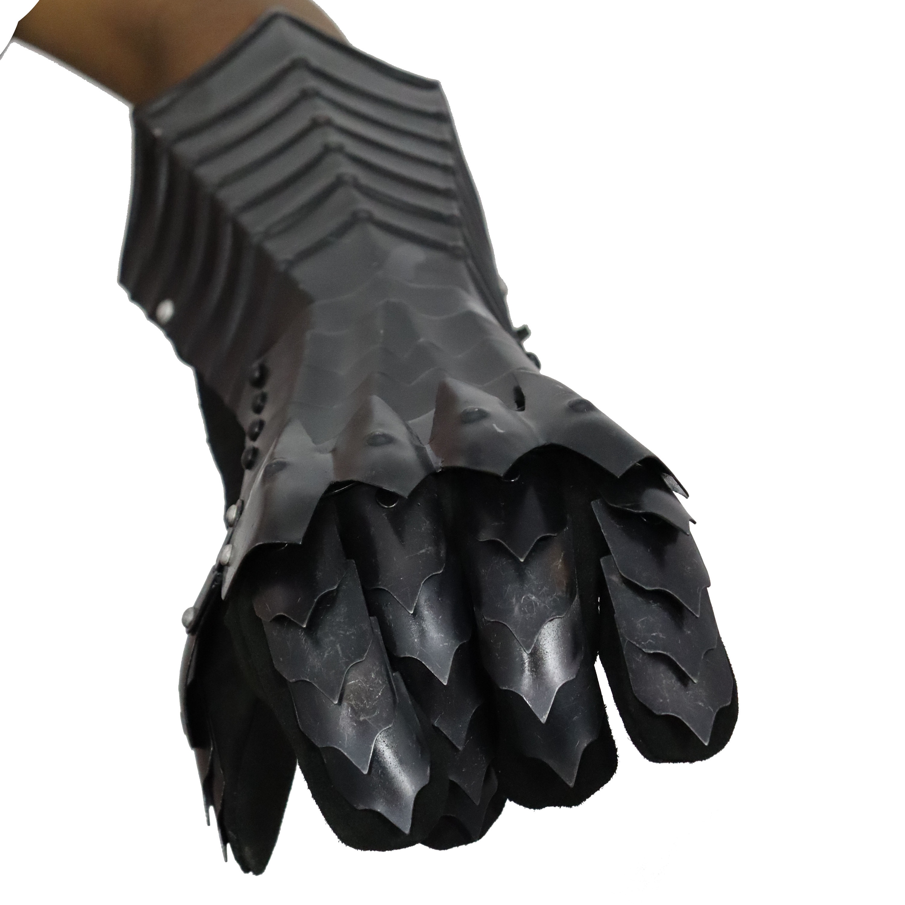 Medieval Nazgul Gloves Set - Black Nazgul Gauntlets Steel Medieval ...