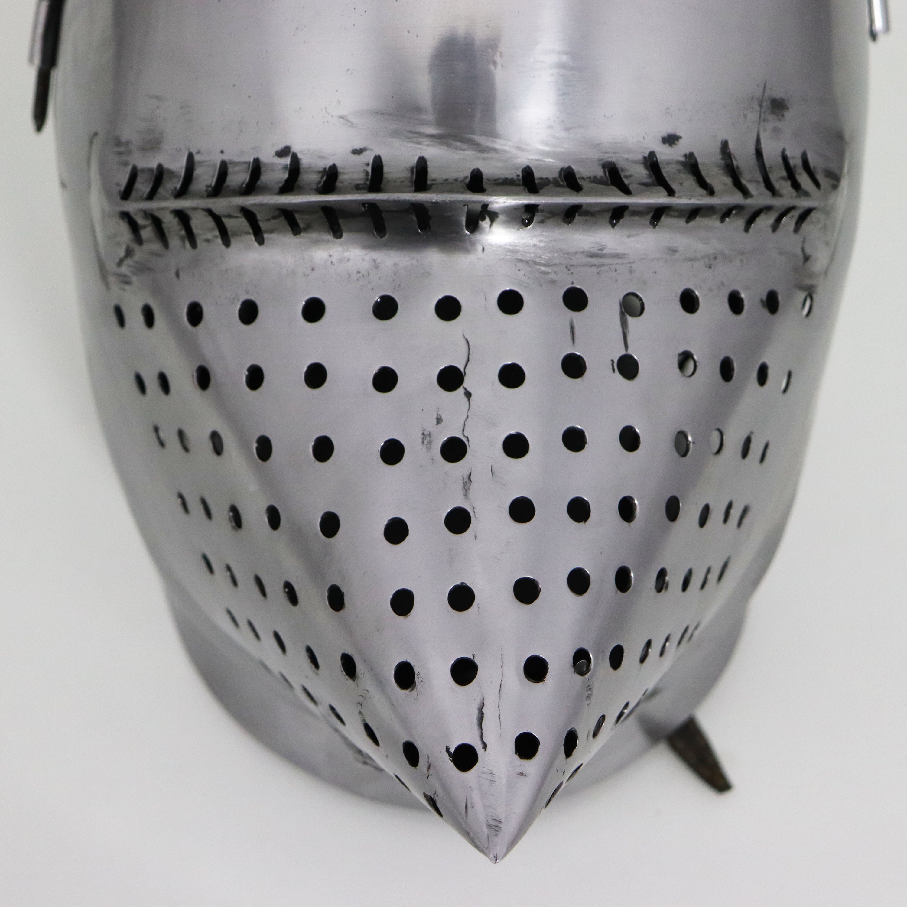 Medieval Pigface Fully Functional - 20 Gauge Steel Head Armor - Battle ...