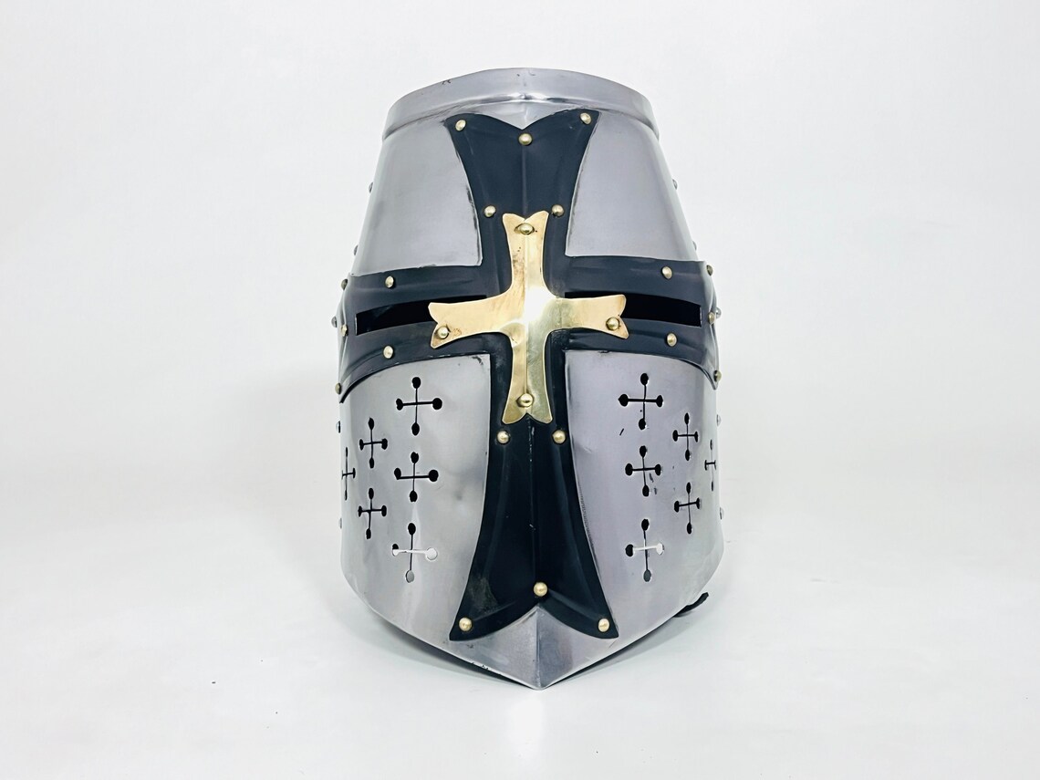 Medieval Knight Templar Helmet Jerusalem Knight Helmet Medieval Helmet ...