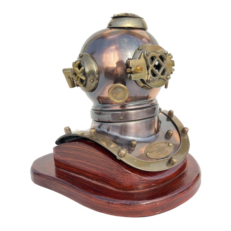 Marine Scuba Divers Helmet Solid Steel & Brass Diving Helmet Miniature ...