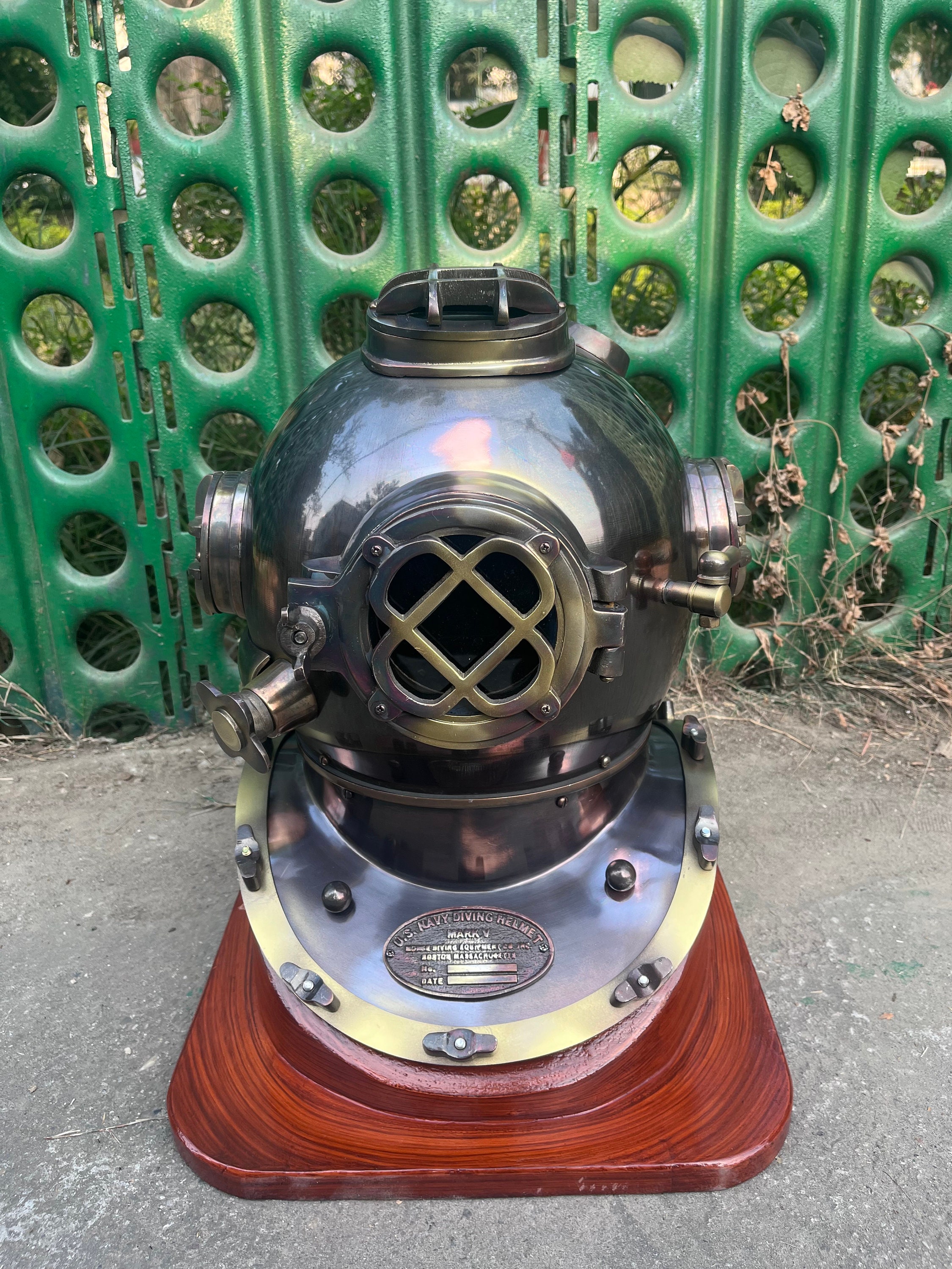 Diving Helmet U.S Navy Mark V Scuba Divers Helmet Nautical Deep Sea ...