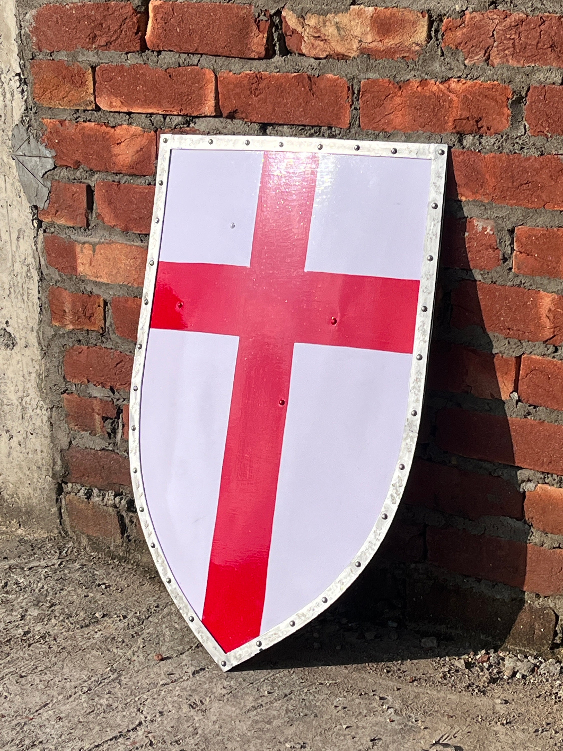Medieval Knights Viking Templar Red Cross Shield Knightfall Authentic ...