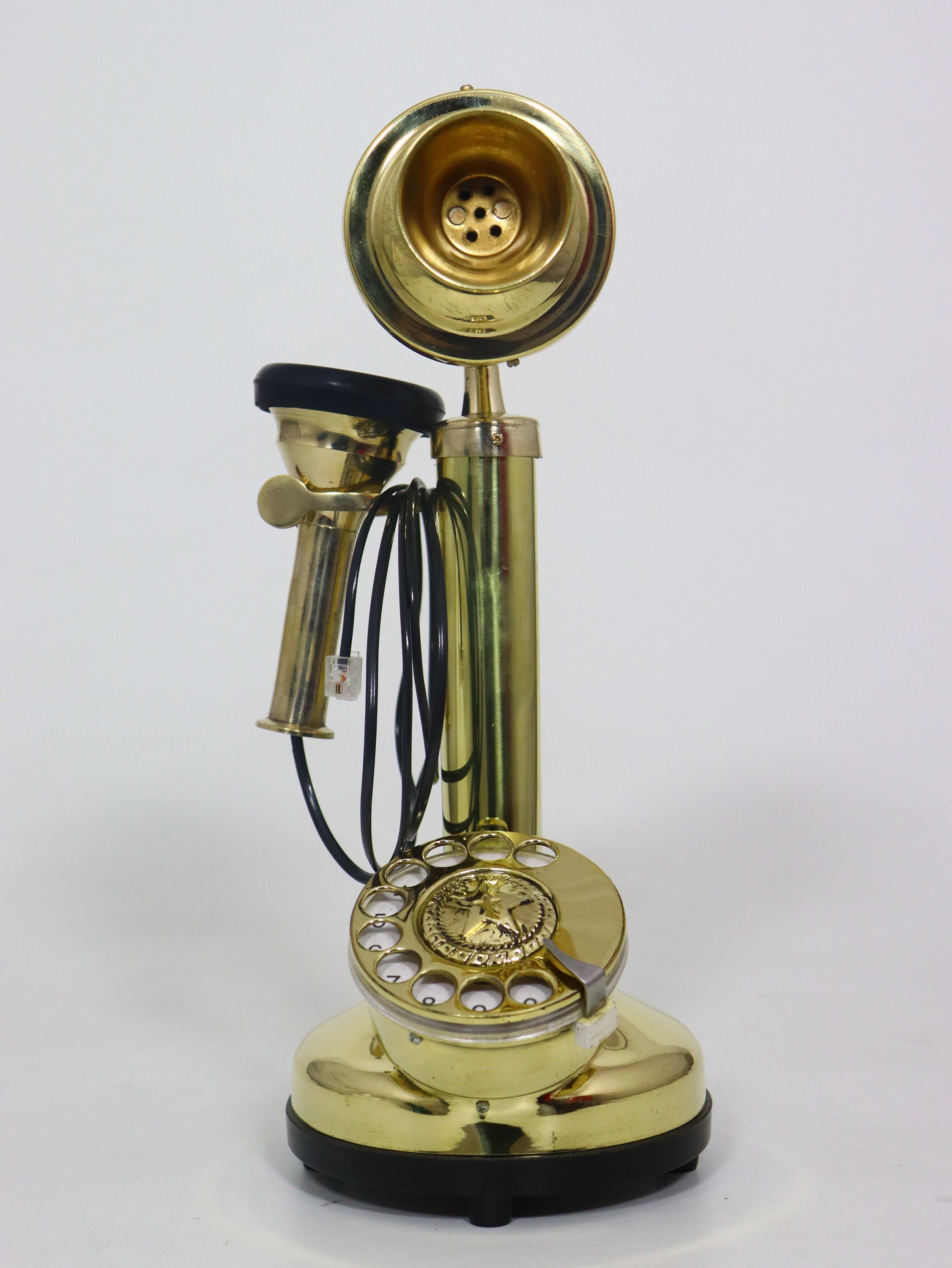 Brass Candlestick Telephone - 1920's Style Vintage Reproduction ...