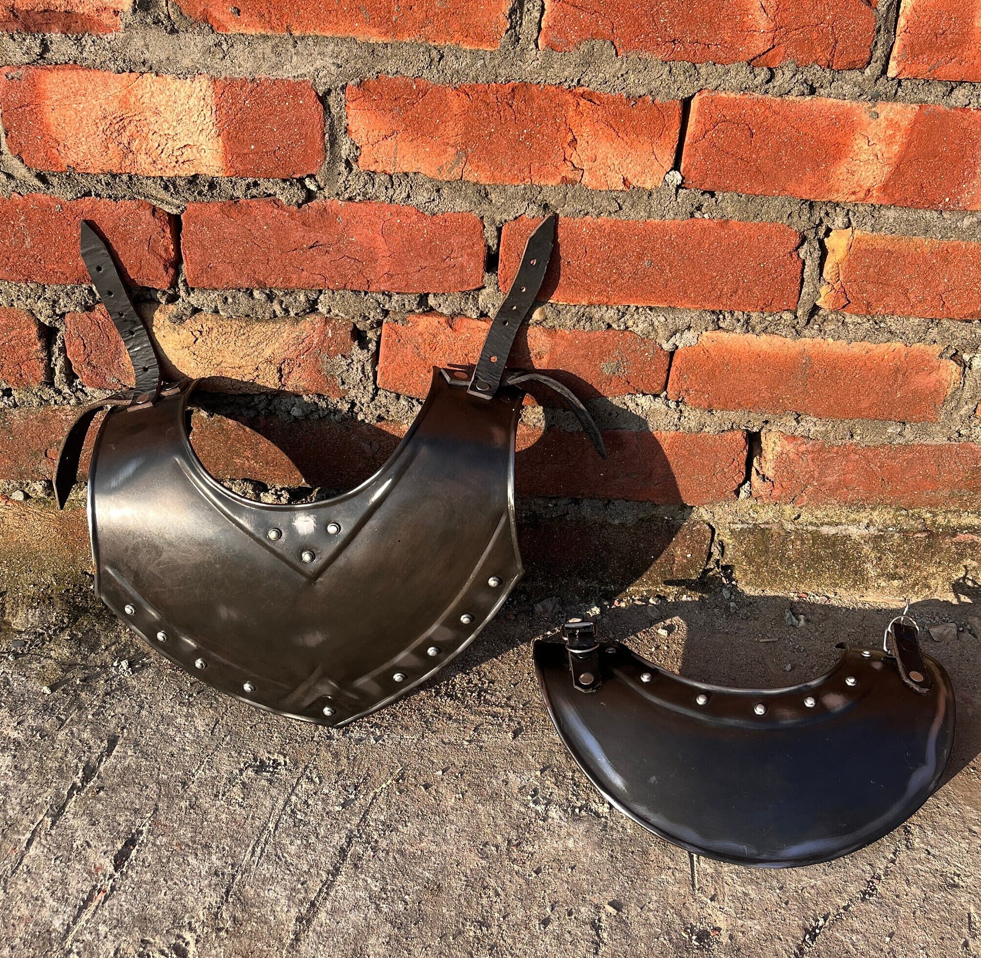 Medieval Gorget Neck Plate Armor Adjustable - Both Front & Back - Etsy