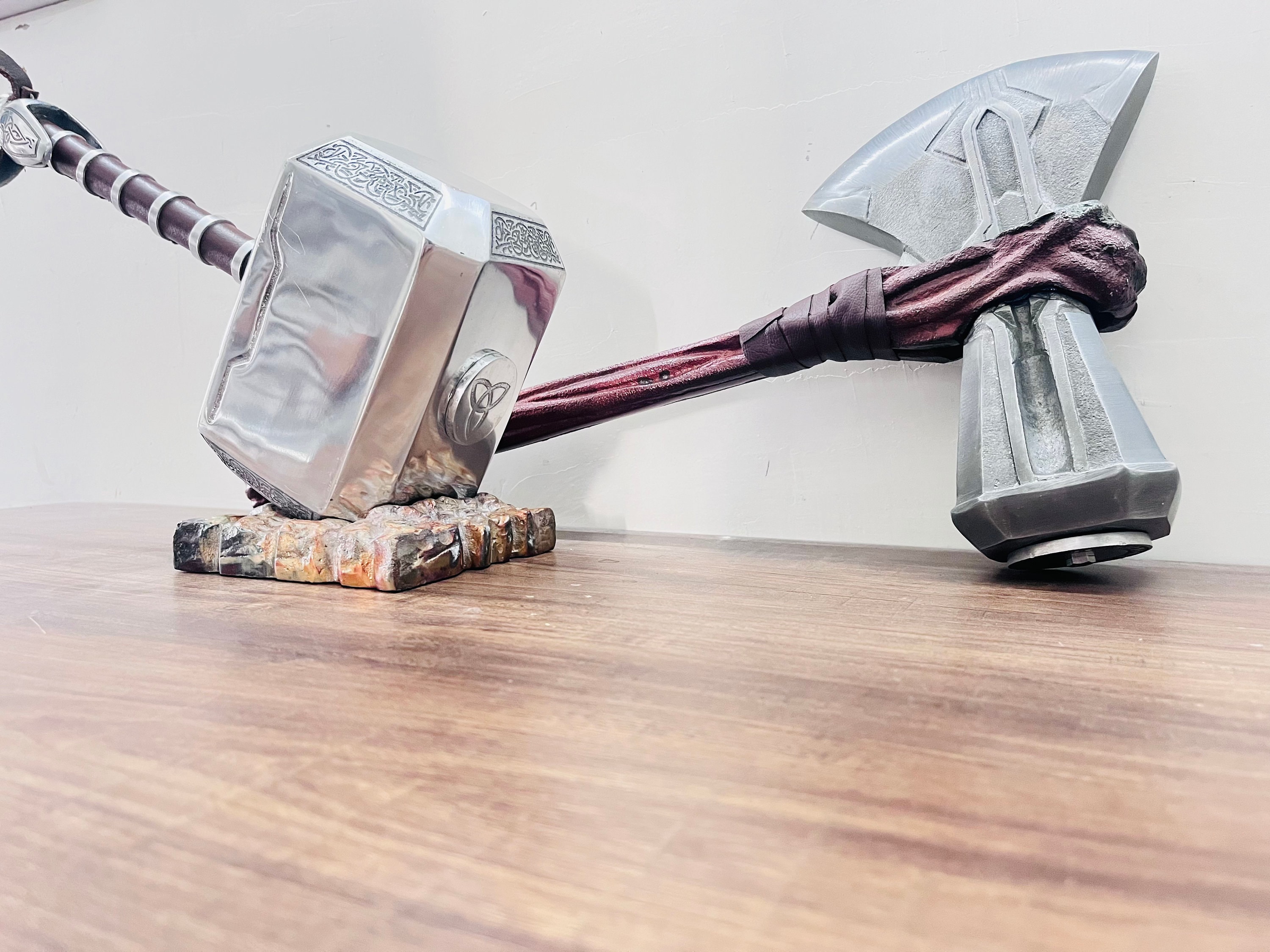 Full Set of Marvel. Thor Stormbreaker Axe. Marvel Legends Thor Hammer ...