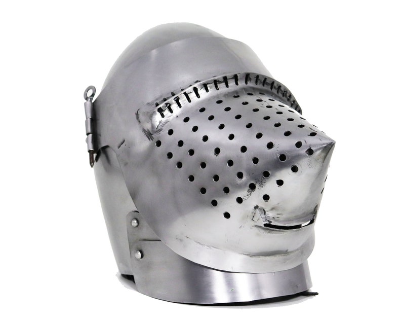 Medieval Pigface Fully Functional - 20 Gauge Steel Head Armor - Battle ...