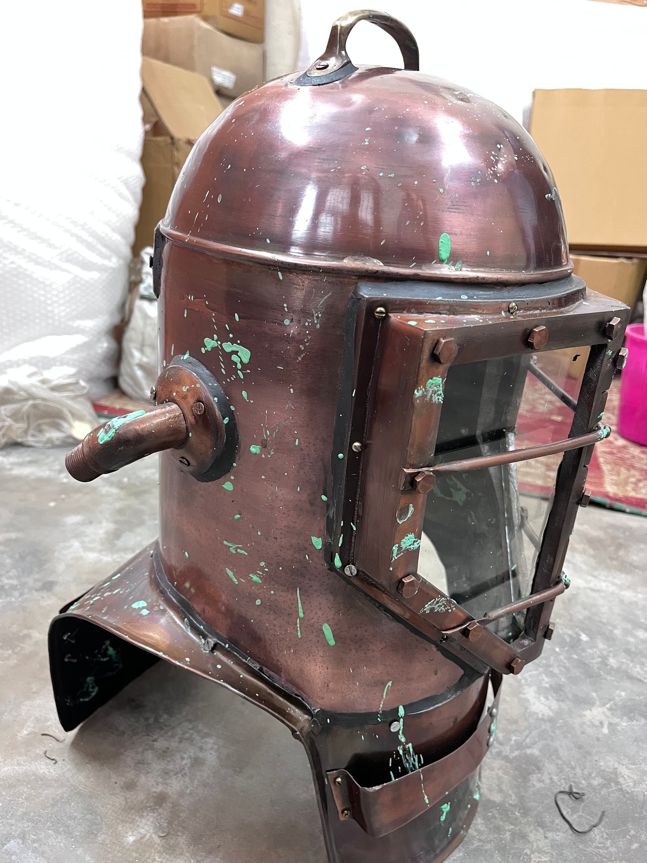 Life Size Copper Scuba Diving Helmet Replica | Nautical Decor - Etsy